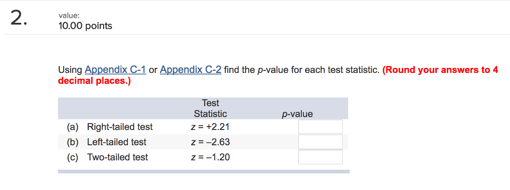 Solved 2 1000 Points Value Using Appendix C 1 Or Appendix