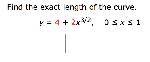 Solved Find the exact length of the curve. | Chegg.com