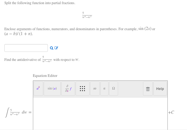 Solved Split the following function into partial fractions. | Chegg.com