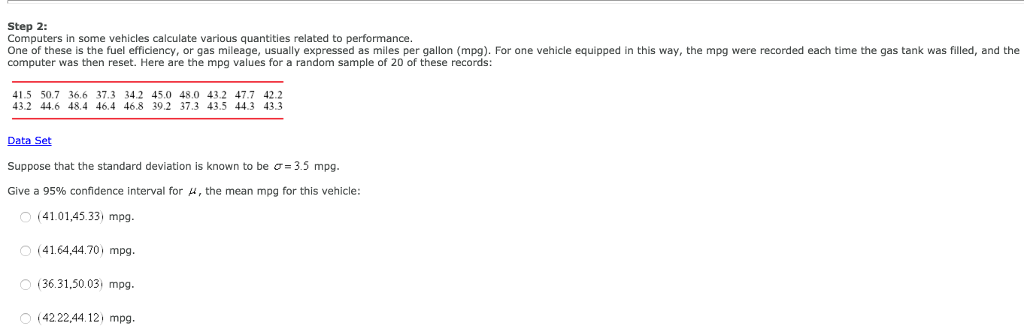 Solved Step 1: Computers in some vehicles calculate various | Chegg.com