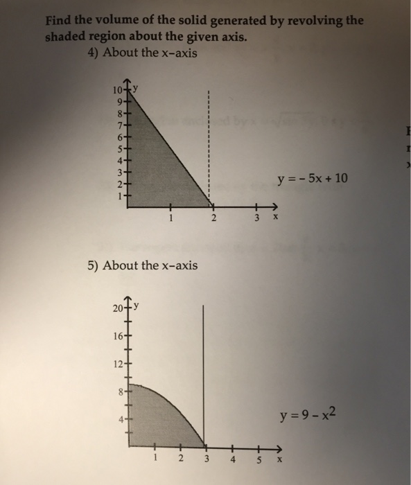Solved Find the volume of the solid generated by revolving | Chegg.com