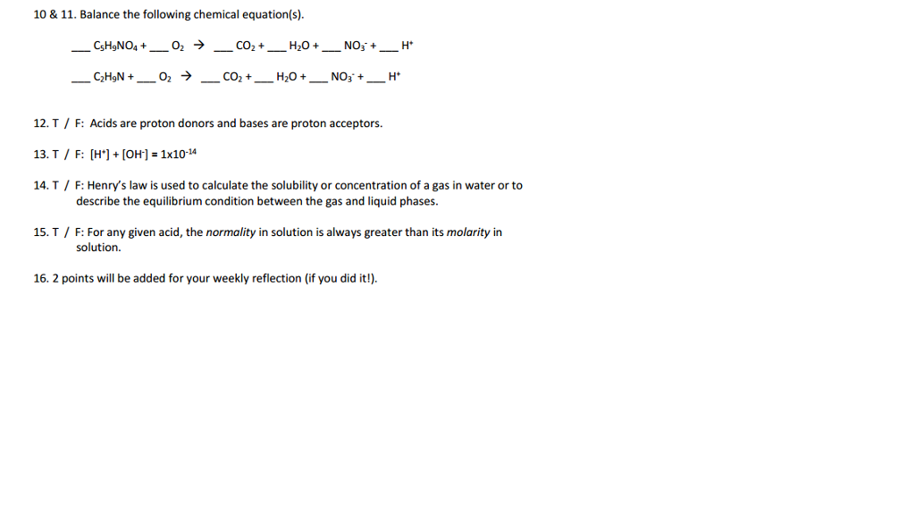 Solved Balance the following chemical equations(s). | Chegg.com