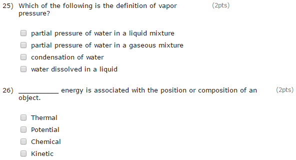 Solved Which of the following is the definition of vapor | Chegg.com