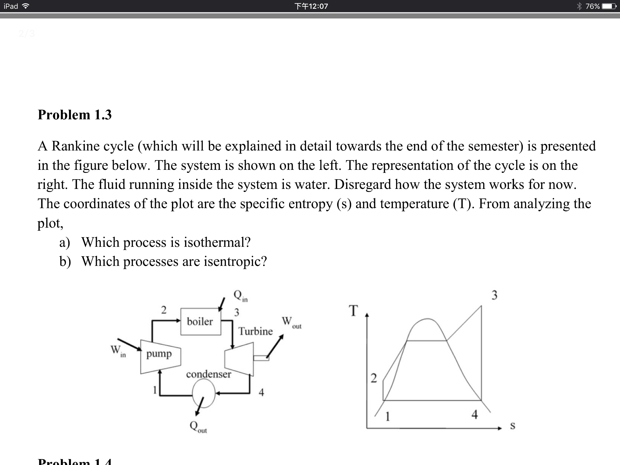 Solved A Rankine cycle (which will be explained in detail | Chegg.com