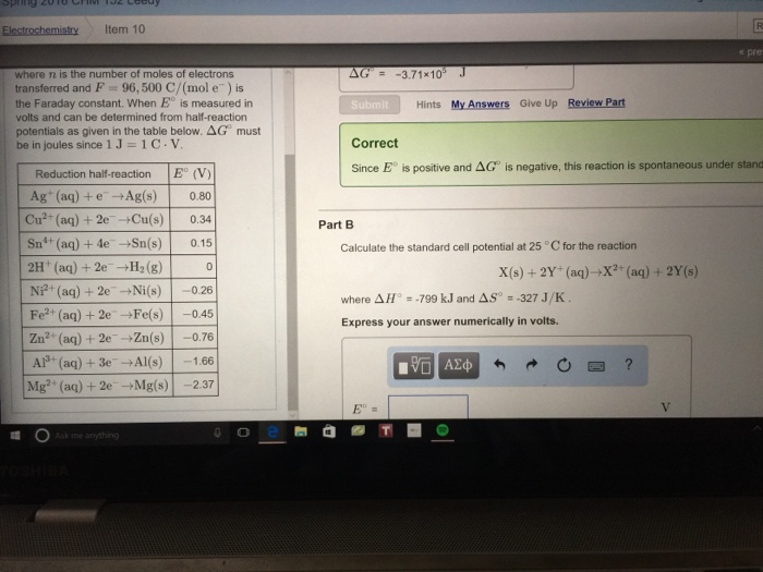 Solved Answer part B | Chegg.com