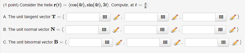 Solved Consider the helix r(t) = (cos(4t), sin(4t), 3t). | Chegg.com