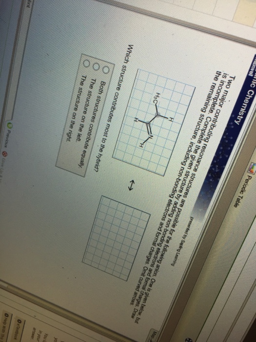 Solved Two major contributing resonance structures are | Chegg.com