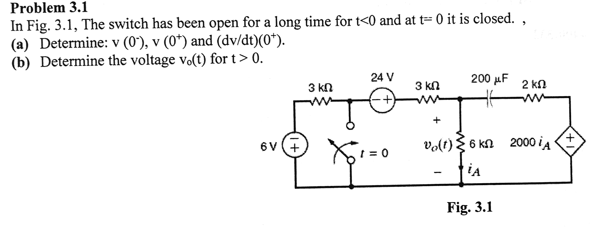 Solved The switch has been open for a long time for t