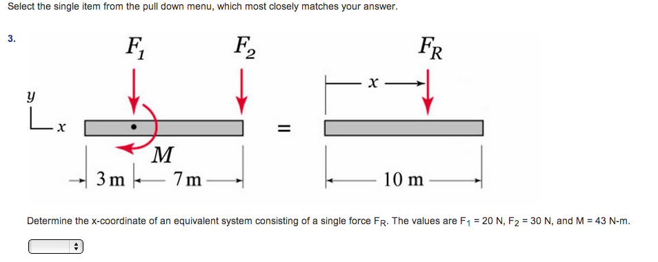 Solved Determine The X Coordinate Of An Equivalent System