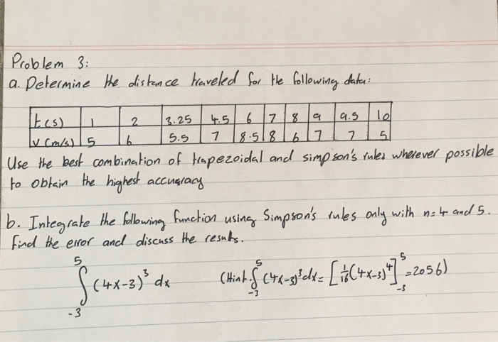 Solved Determine the distance traveled for the following | Chegg.com