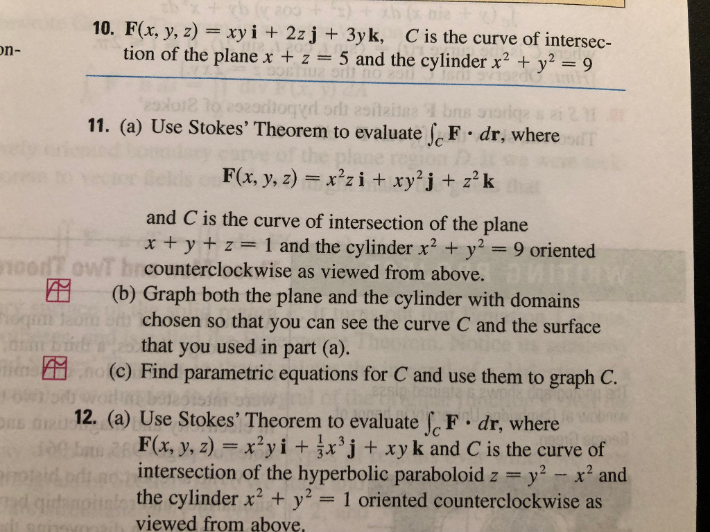 Solved 10. F(x, y, z) = xy i + 2zj + 3yk, C is the curve of | Chegg.com