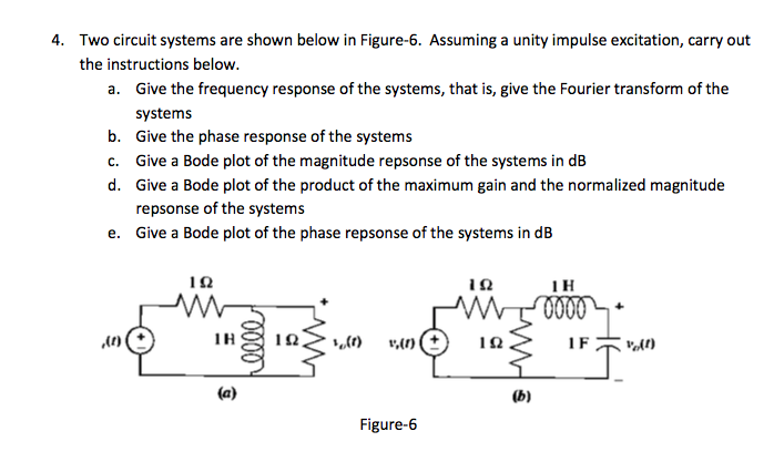 Solved Two circuit systems are shown below in Figure-6. | Chegg.com