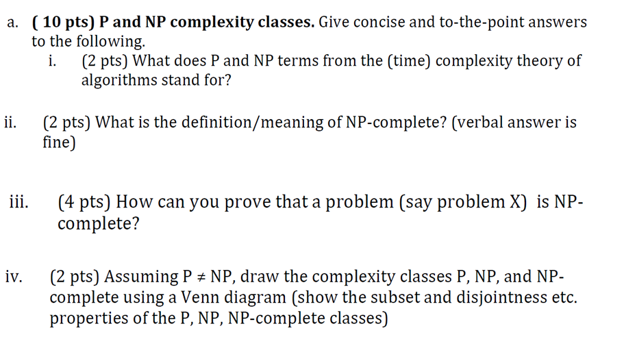 Solved A P And Np Complexity Classes Give Concise And