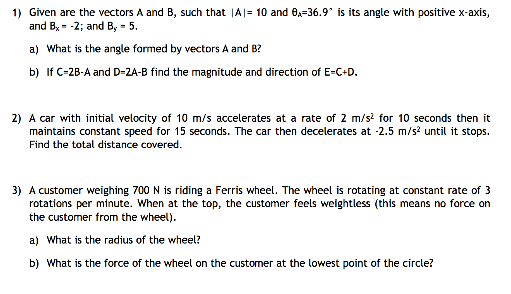 Solved Given are the vectors A and B, such that |A|= 10 and | Chegg.com