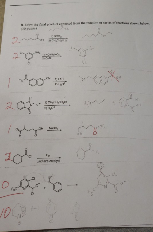 Solved from the reaction or series of reactions shown below | Chegg.com