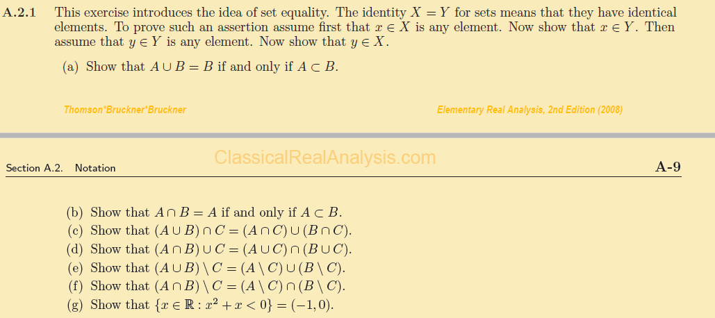 Solved This exercise introduces the idea of set equality. | Chegg.com