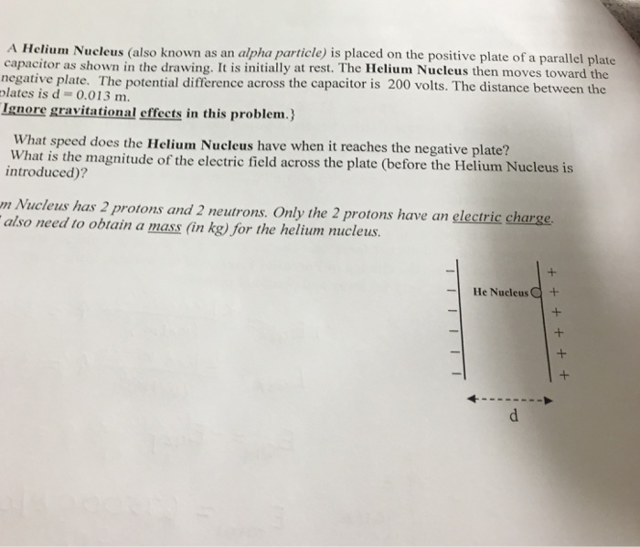 Solved A Helium Nucleus (also known as an alpha particle) is | Chegg.com