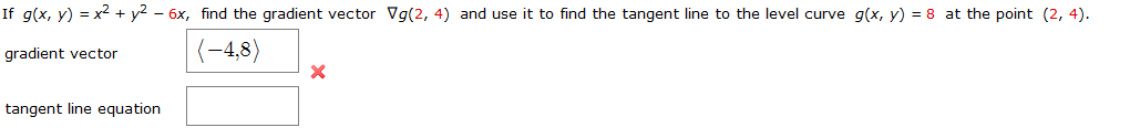 Solved If g(x, y) = x2 + y2-6x, find the gradient vector | Chegg.com