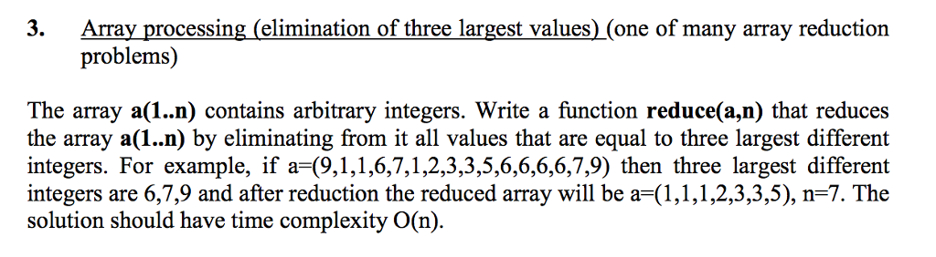 Solved The array a(1..n) contains arbitrary integers. Write | Chegg.com