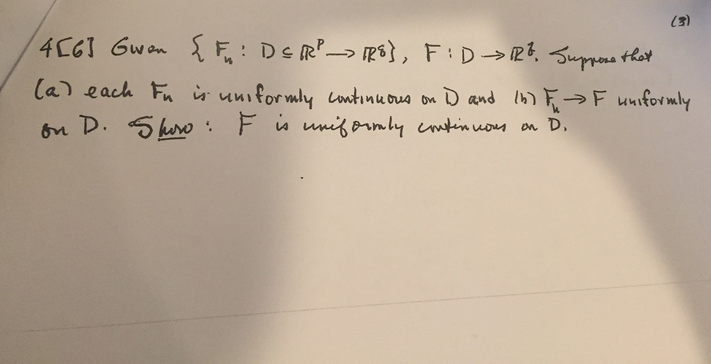 Solved Given {F_n: D lessthanorequalto R^P rightarrow R^8}, | Chegg.com