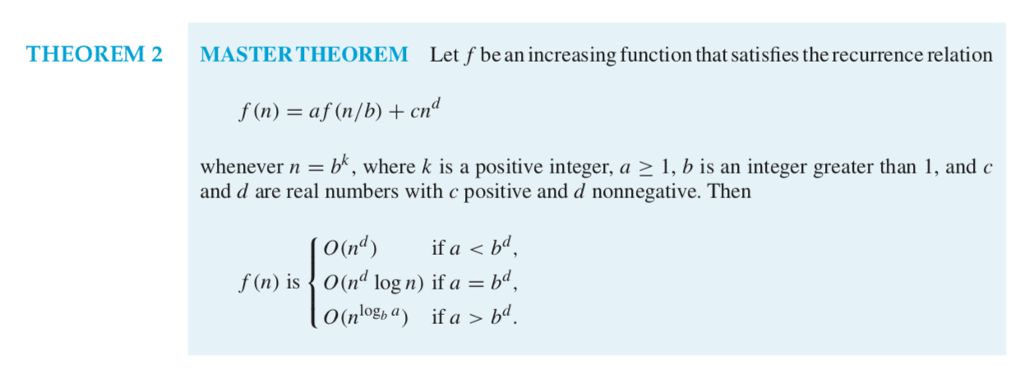 THEOREM 2 MASTERTHEOREM Let f be an increasing | Chegg.com