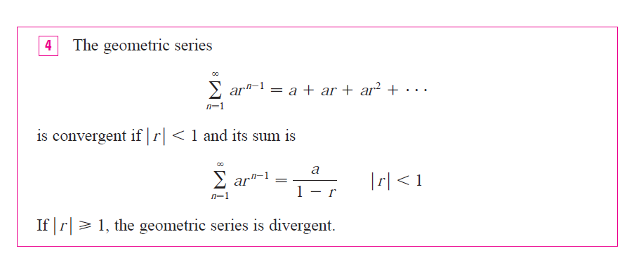 Solved How is 1/5n a geometric series? So, I'm solving | Chegg.com