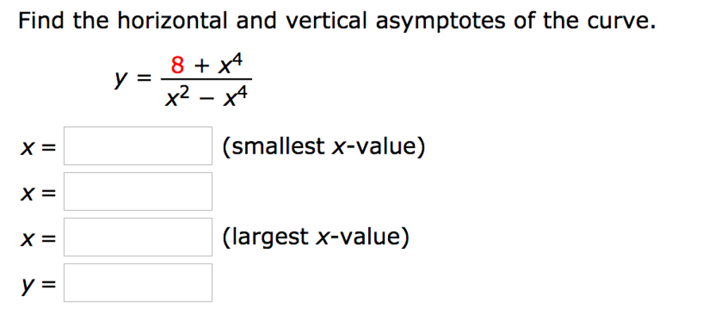Solved Find the horizontal and vertical asymptotes of the | Chegg.com