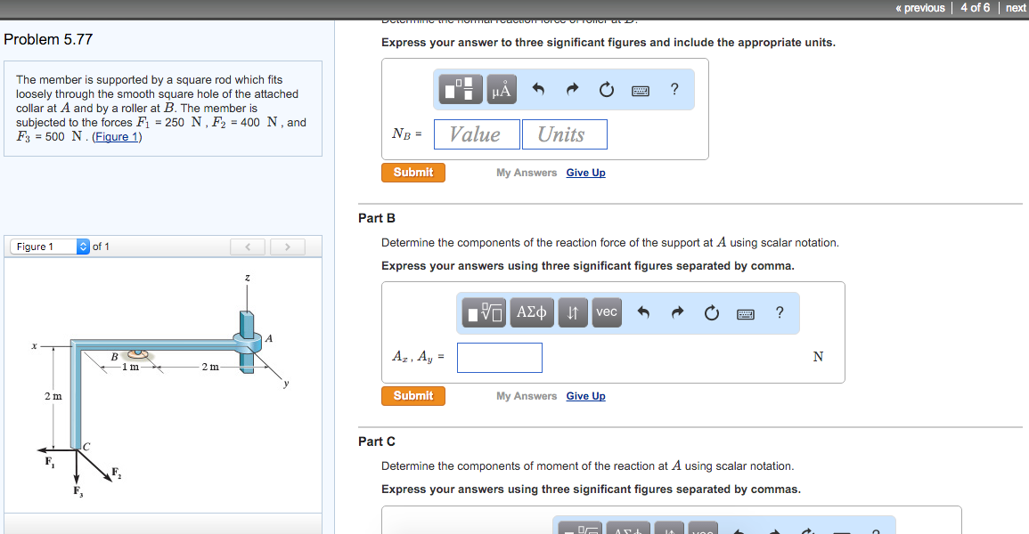Solved The member is supported by a square rod which fits | Chegg.com