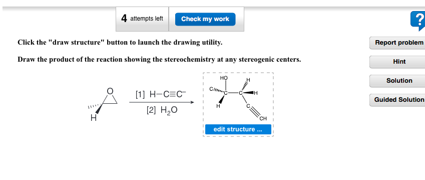 Solved 4 attempts left Check my work Click the "draw | Chegg.com
