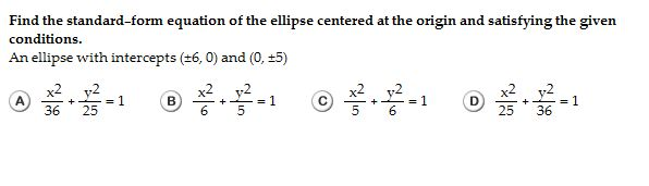Solved find the equation of ellipse centered at originFind | Chegg.com