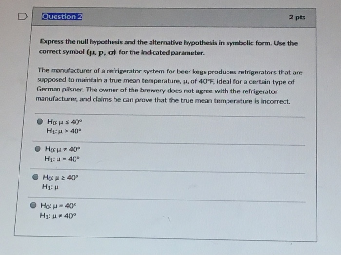 Solved Express the null hypothesis and the alternative | Chegg.com