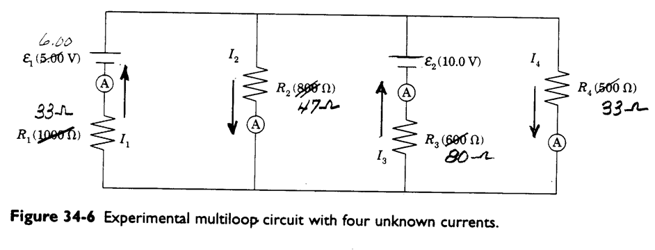 Solved Apply Kirchhoff's rules to circuit of Figure 34.5 | Chegg.com