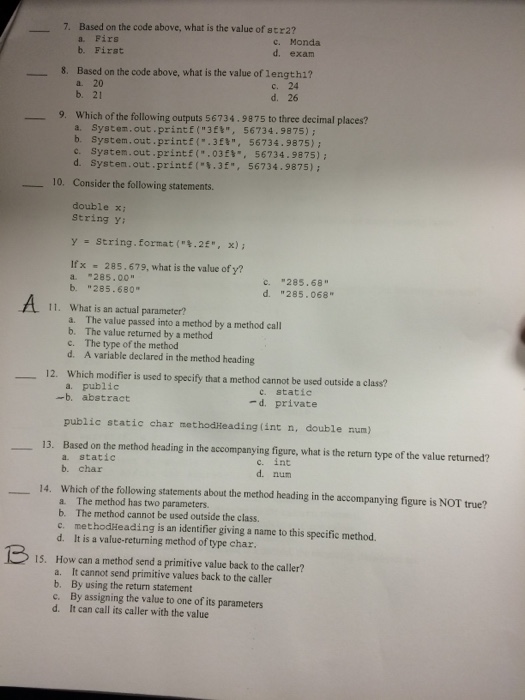 Solved Based on the code above, what is the value of str2? | Chegg.com
