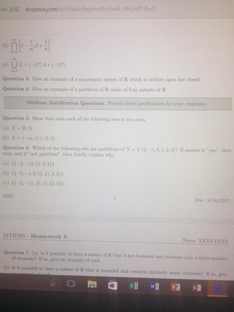 Solved Give an example of a non-empty subset of R which is | Chegg.com
