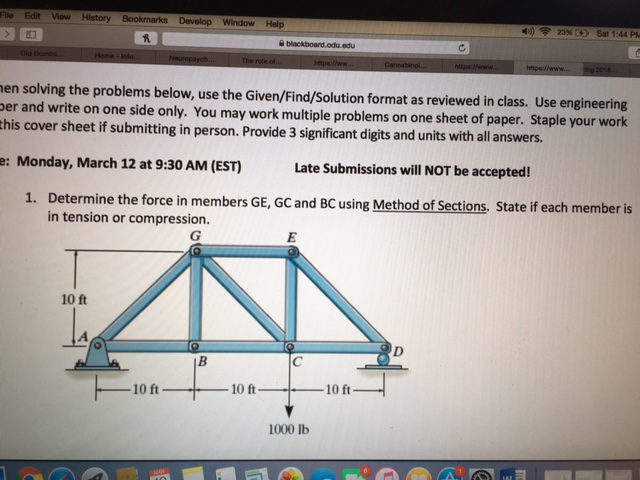 Solved Please solve using Given/Find/Solution format. Solve | Chegg.com