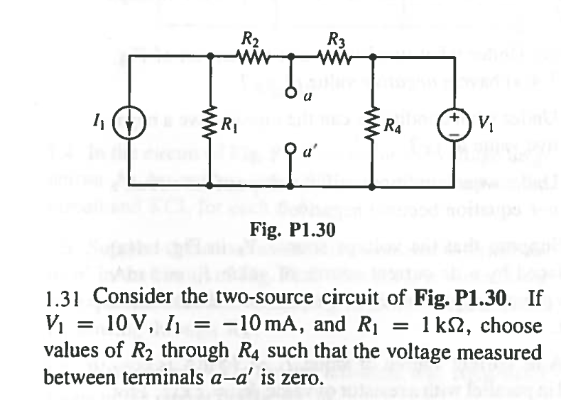 Solved Consider the two-source circuit of Fig. P1.30. If V_1 | Chegg.com