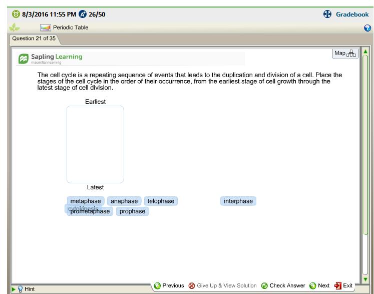 Solved The cell cycle is a repeating sequence of events that | Chegg.com
