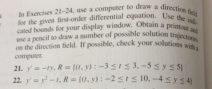 Solved Use a computer to draw a direction field for the | Chegg.com