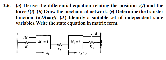 Solved Derive the differential equation relating the | Chegg.com