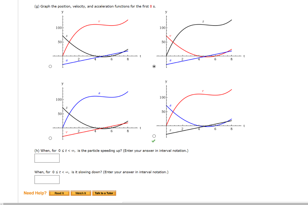 Solved A particle moves according to a law of motion s = | Chegg.com