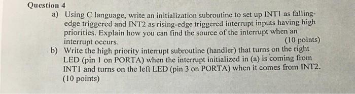 Solved Using C Language Write An Initialization Subroutine 3258