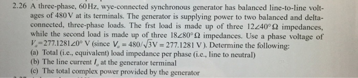 Solved A three-phase, 60Hz, wye-connected synchronous | Chegg.com