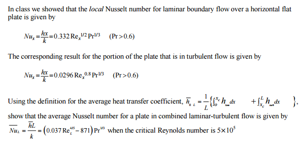 Nusselt Number For Laminar Flow