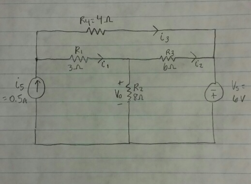 Solved Use loop current method (KVL) to find | Chegg.com