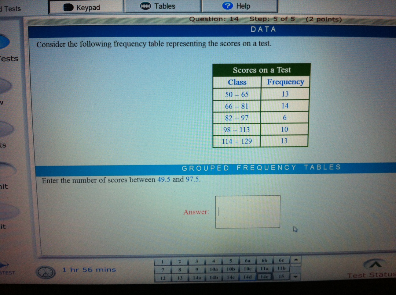 Solved Consider the following frequency table representing | Chegg.com