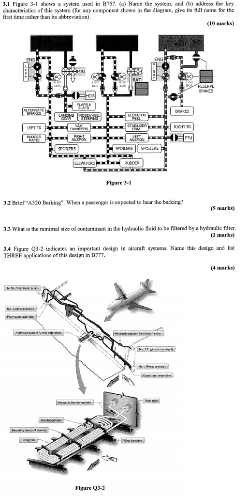 Solved 3.1 Figure 3-1 shows a system used in B757. (a) Name | Chegg.com