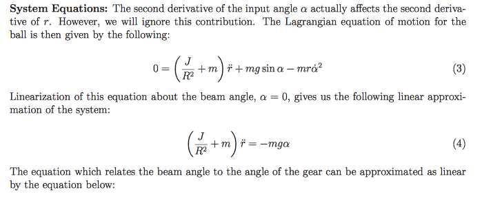 Design Of A Pid Controller For The Ball And Beam 
