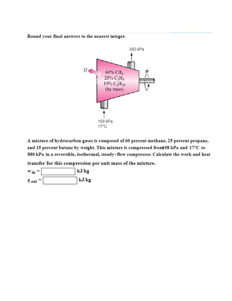Solved Round your final answers to the nearest integer 880 | Chegg.com