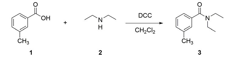 Solved Below is the reaction to synthesize DEET, the insect | Chegg.com