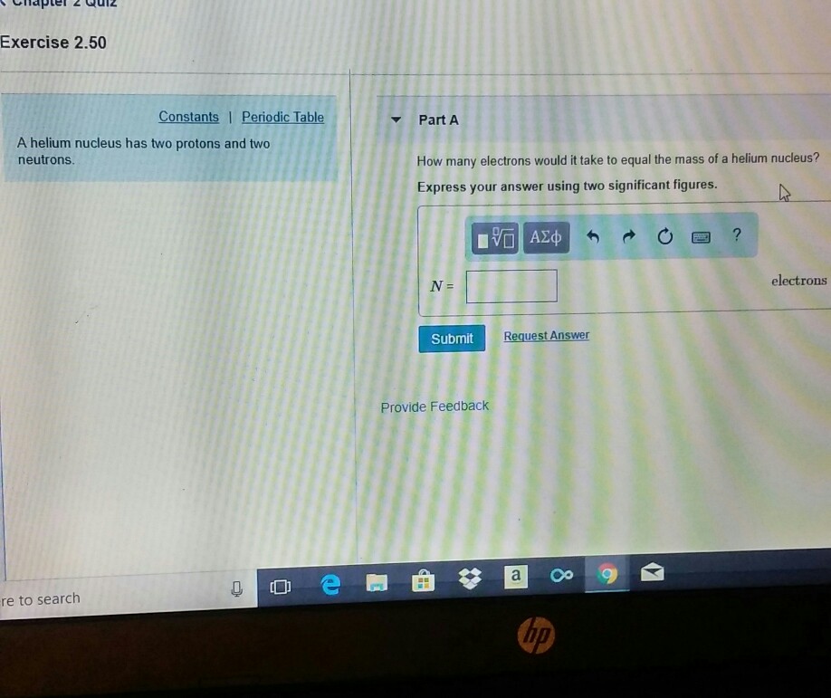 Solved Exercise 2.50 Constants I Periodic Table PartA A | Chegg.com